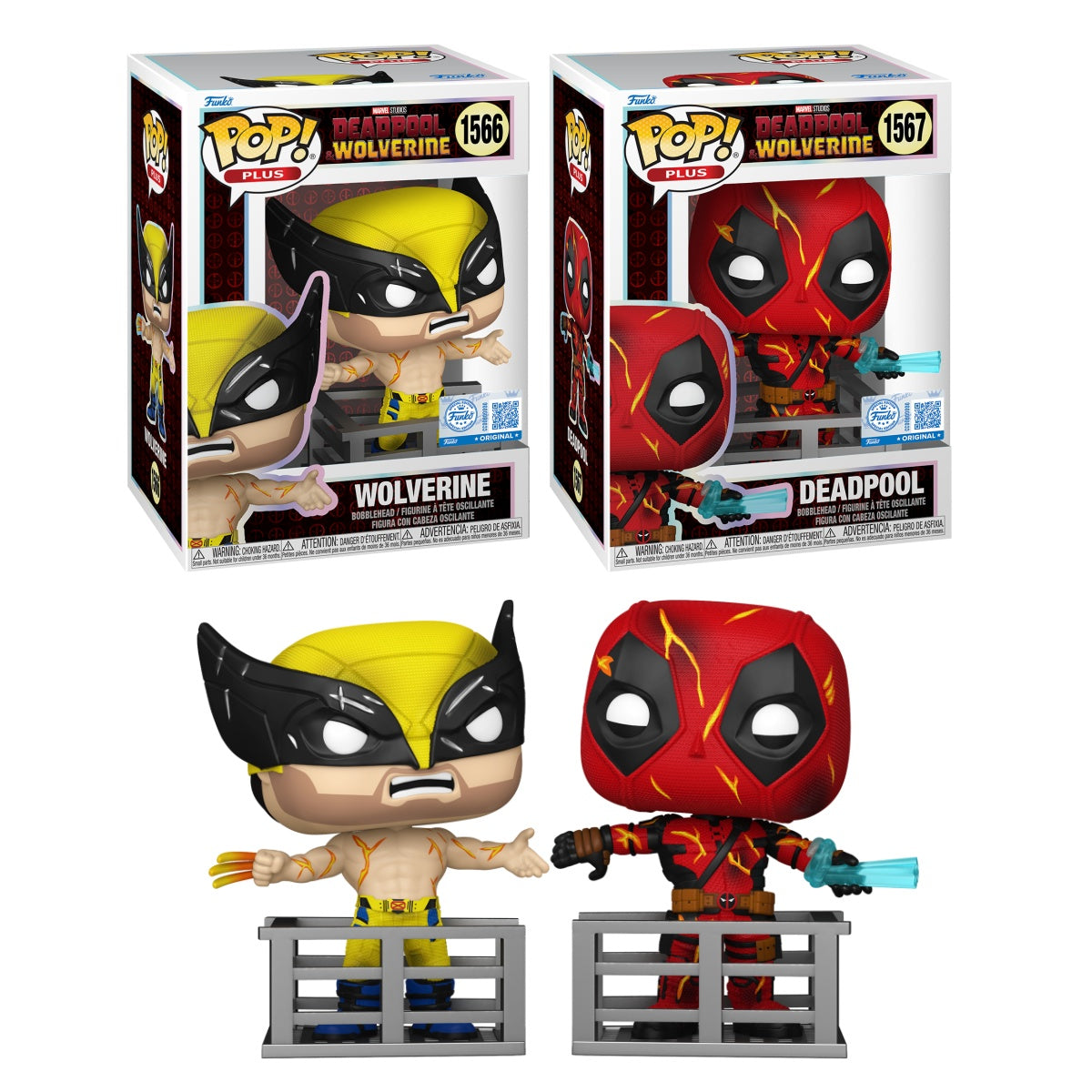 Funko Pop! Plus: Marvel's Deadpool & Wolverine: 2 Pop Bundle – Shak's ...
