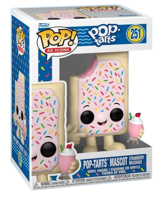 Funko Pop! Ad Icons: Pop Tarts: Pop Tarts Mascot Strawberry Milkshake ...