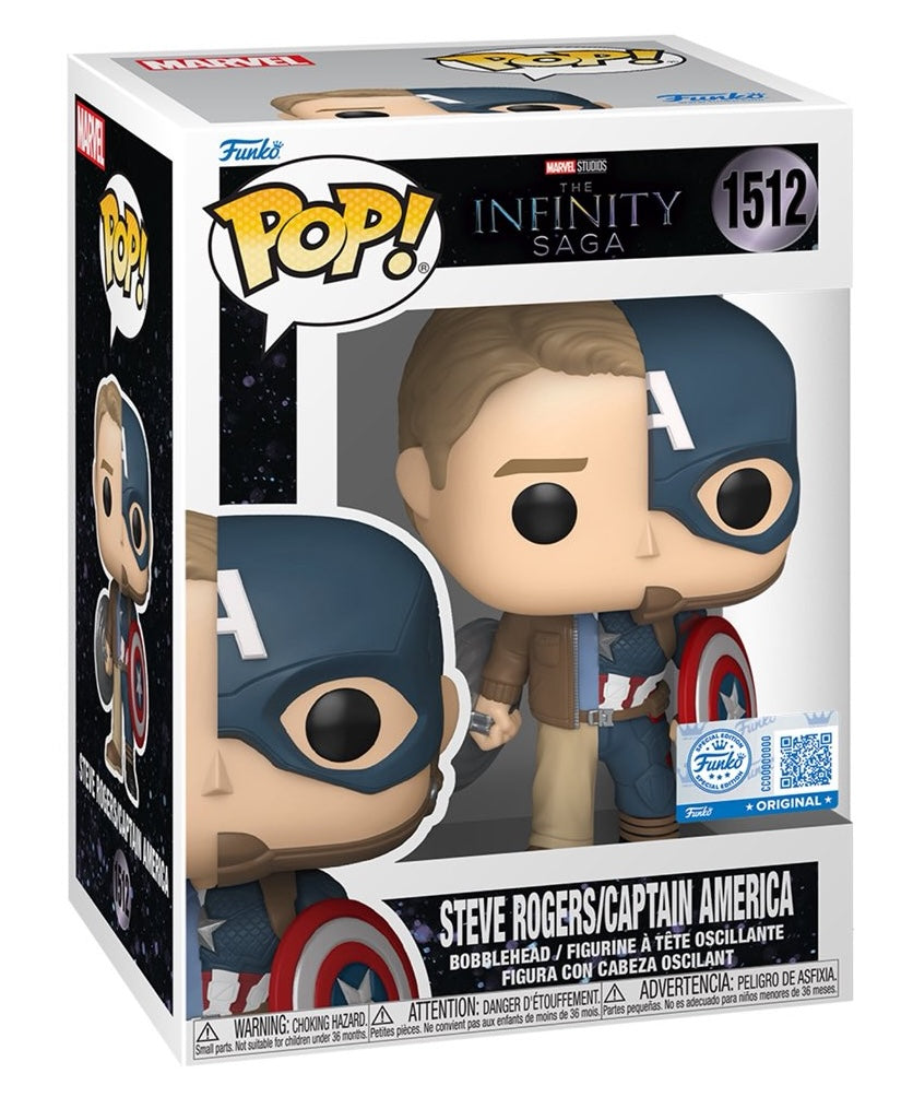 Funko Pop! Marvel: Infinity Saga: Steve Rogers / Captain America (Targ ...