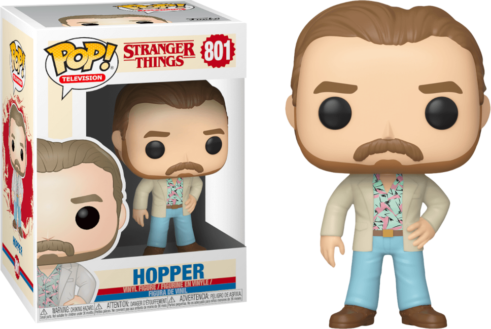 Funko Pop! Television: Stranger Things: Hopper (Date Night) (Box Imper ...