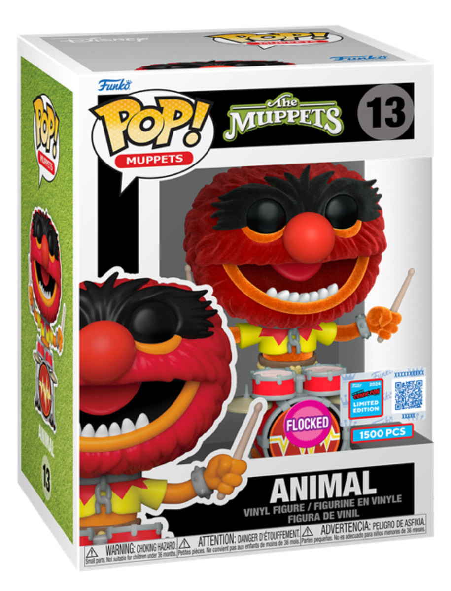 Funko Pop! Disney: The Muppets - Animal (Flocked ) LE 1,500 (2024 NYCC ...