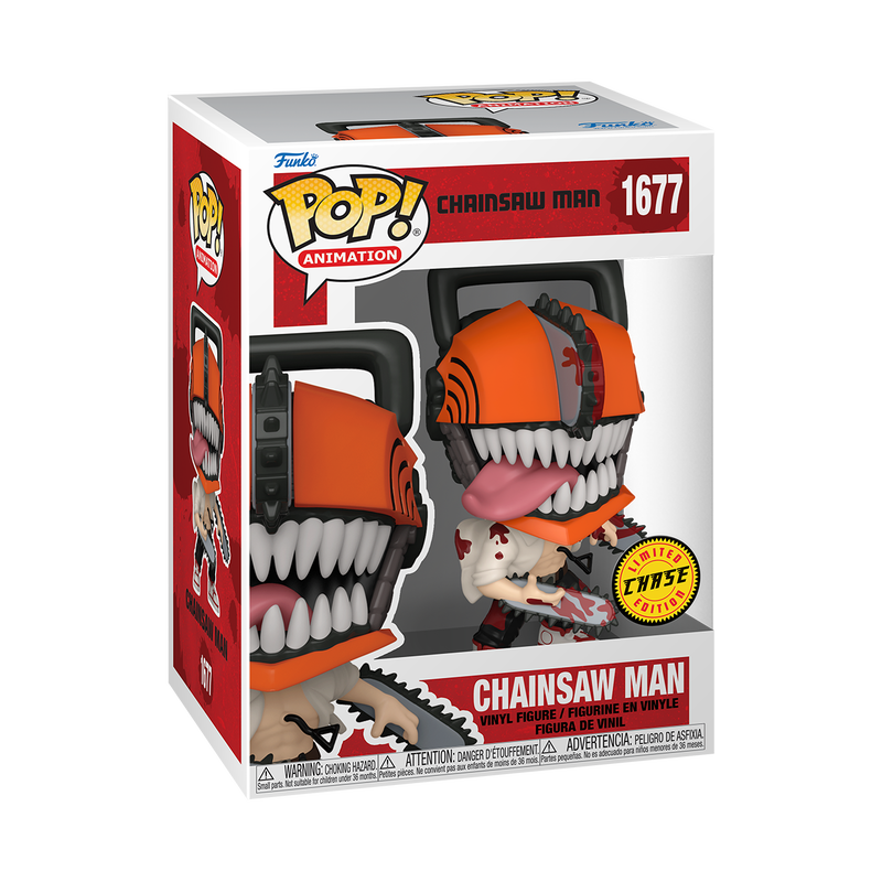 Funko Pop! Animation: Chainsaw Man: Chainsaw Man (Bloody) (Chase) (Box ...