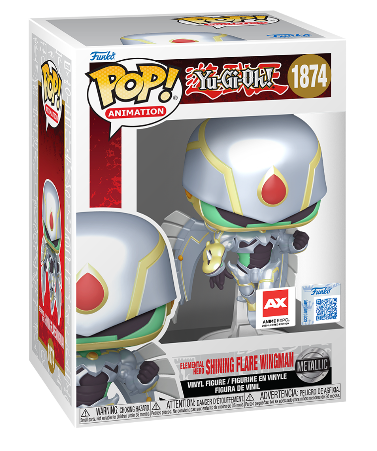Funko Pop! Animation: Yu-Gi-Oh: Elemental Hero Shining Flare Wingman ...