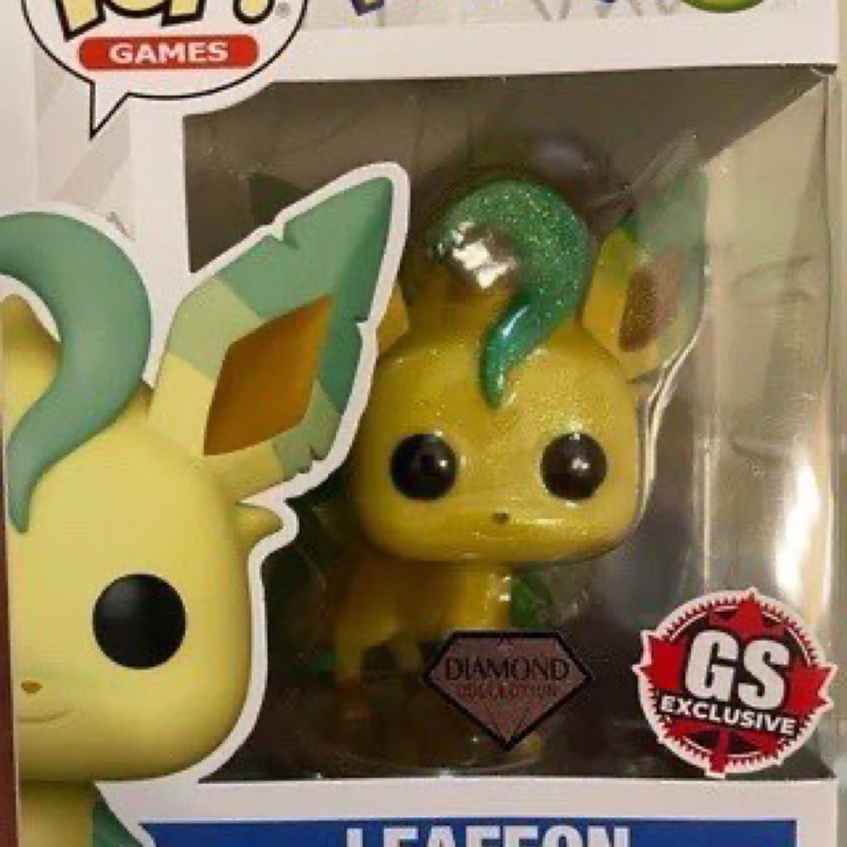 Funko Pop! Games: Pokemon: Leafeon (Diamond) (GameStop Exclusive ...